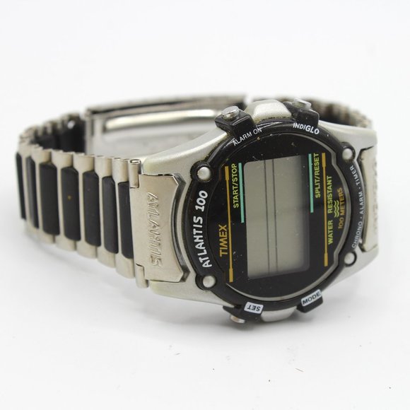 Timex | Accessories | Vintage Timex Atlantis 0 Indiglo Watch With ...